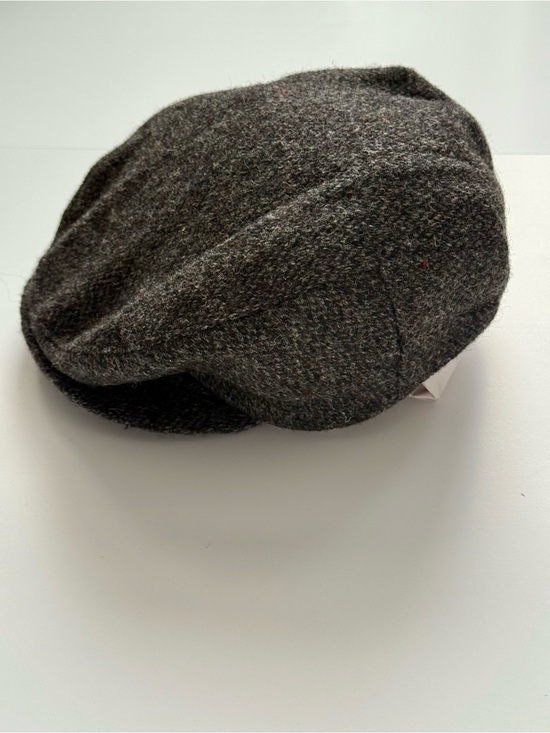 Harris Tweed | Accessories | Vintage Gray Pure Wool Flat Cap Medium ...